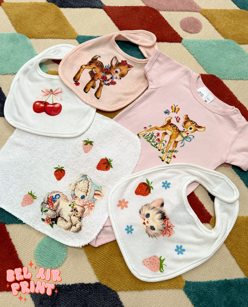 Vintage Kitschy Animals Heat Transfer – Bel Air Baby
